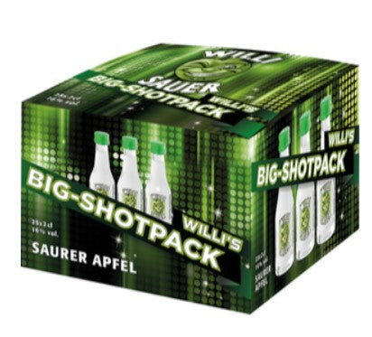 Willi Sauer Saurer Apfel 25x0.2 dl 16% SHOTS (bedruckbar) – weitsicht.swiss